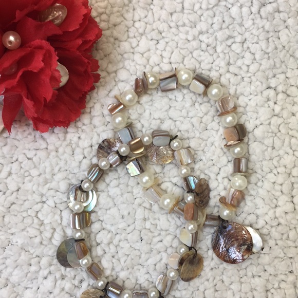 Jewelry | Pearl And Shell Bracelets | Poshmark